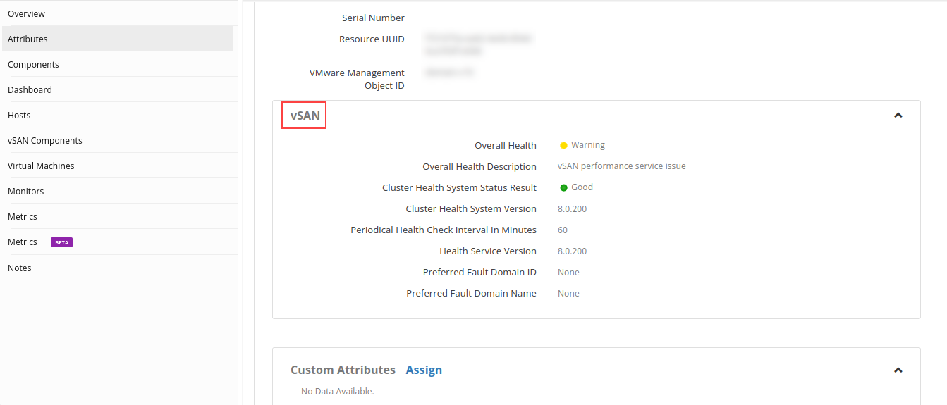 VMware vSAN | OpsRamp Documentation